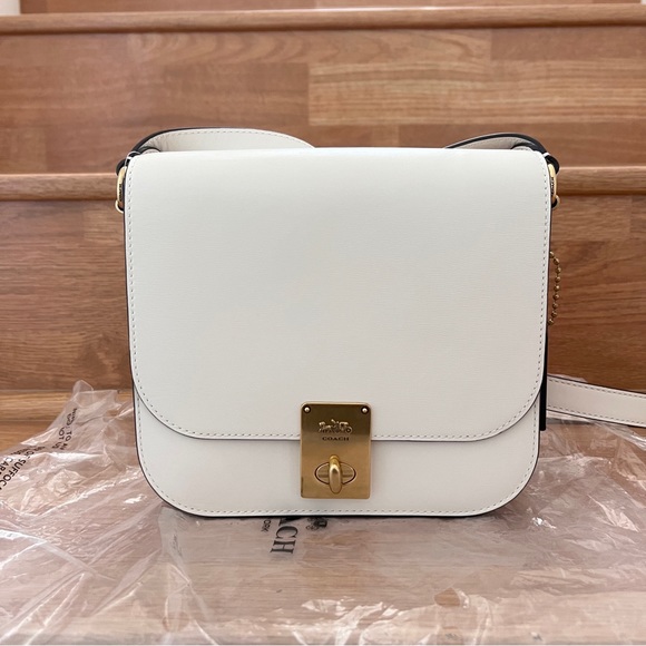 Coach | Bags | Coach Hutton Saddle Bag 6 Chalk | Poshmark